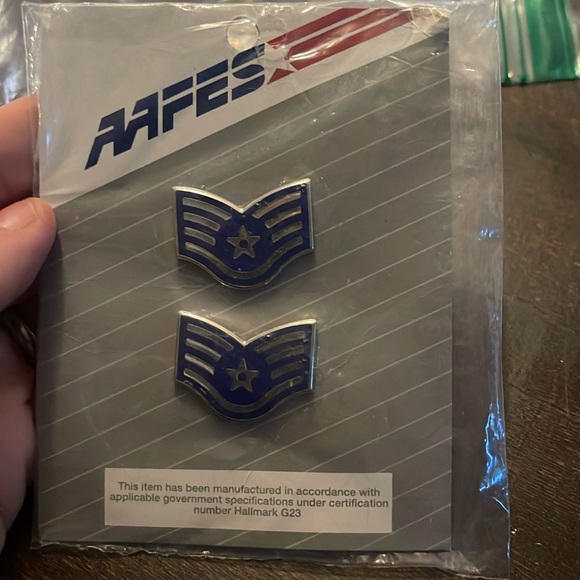 Accessories | Aafes Military Rank Insignia Pins Vintage | Poshmark